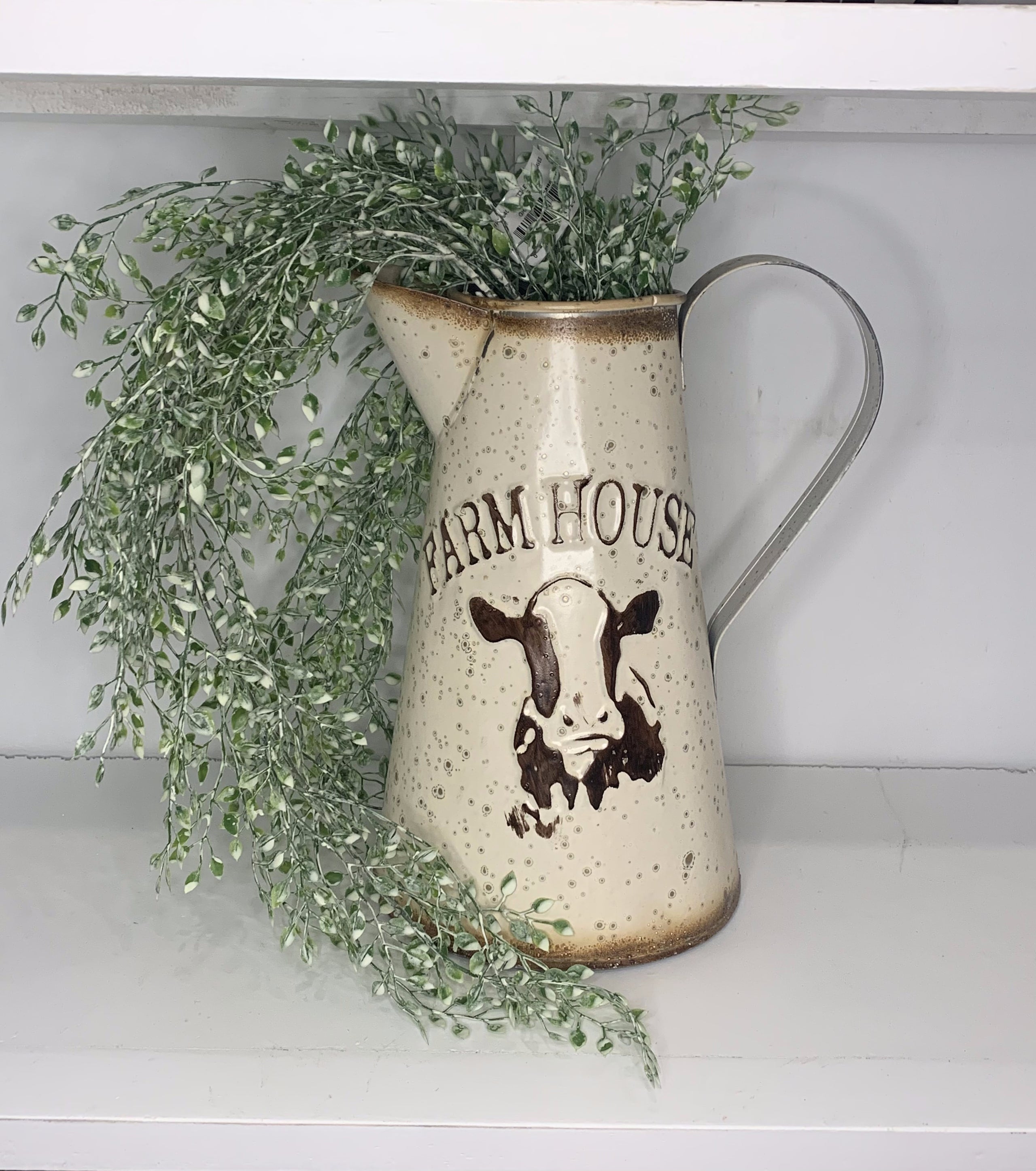 Metal Cow Pitcher | The Rustic Farmhouse