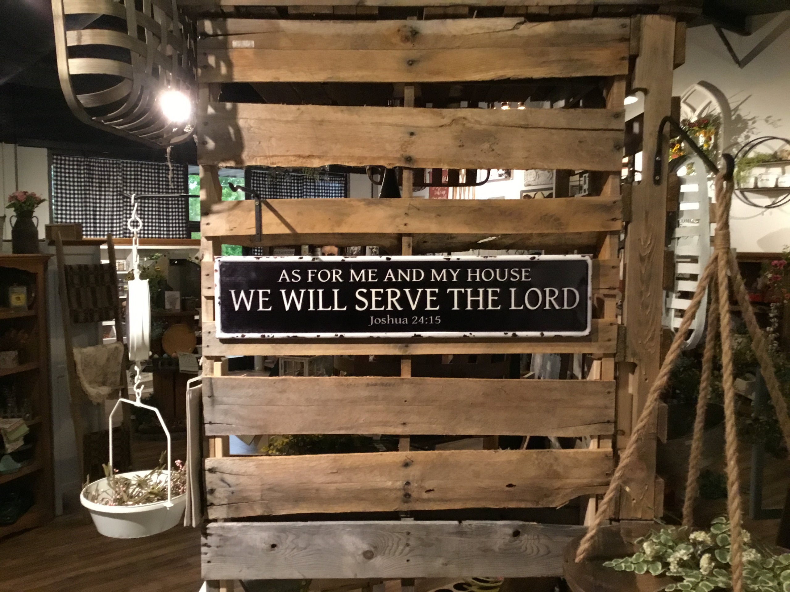 As For Me And My House We Serve The Lord Metal Sign 36" long x 8" tall ...
